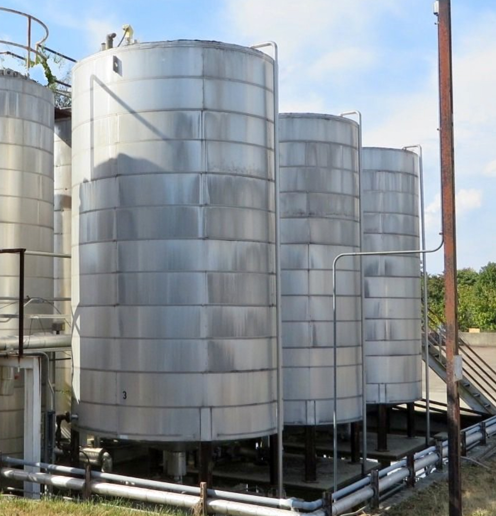 10000 Gallon Stainless Steel Storage Tanks | Valiant Industries