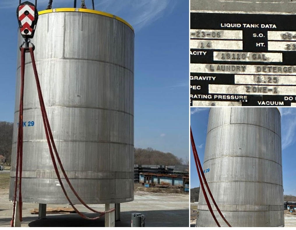 20000 Gallon Stainless Steel Tank | Valiant Industries
