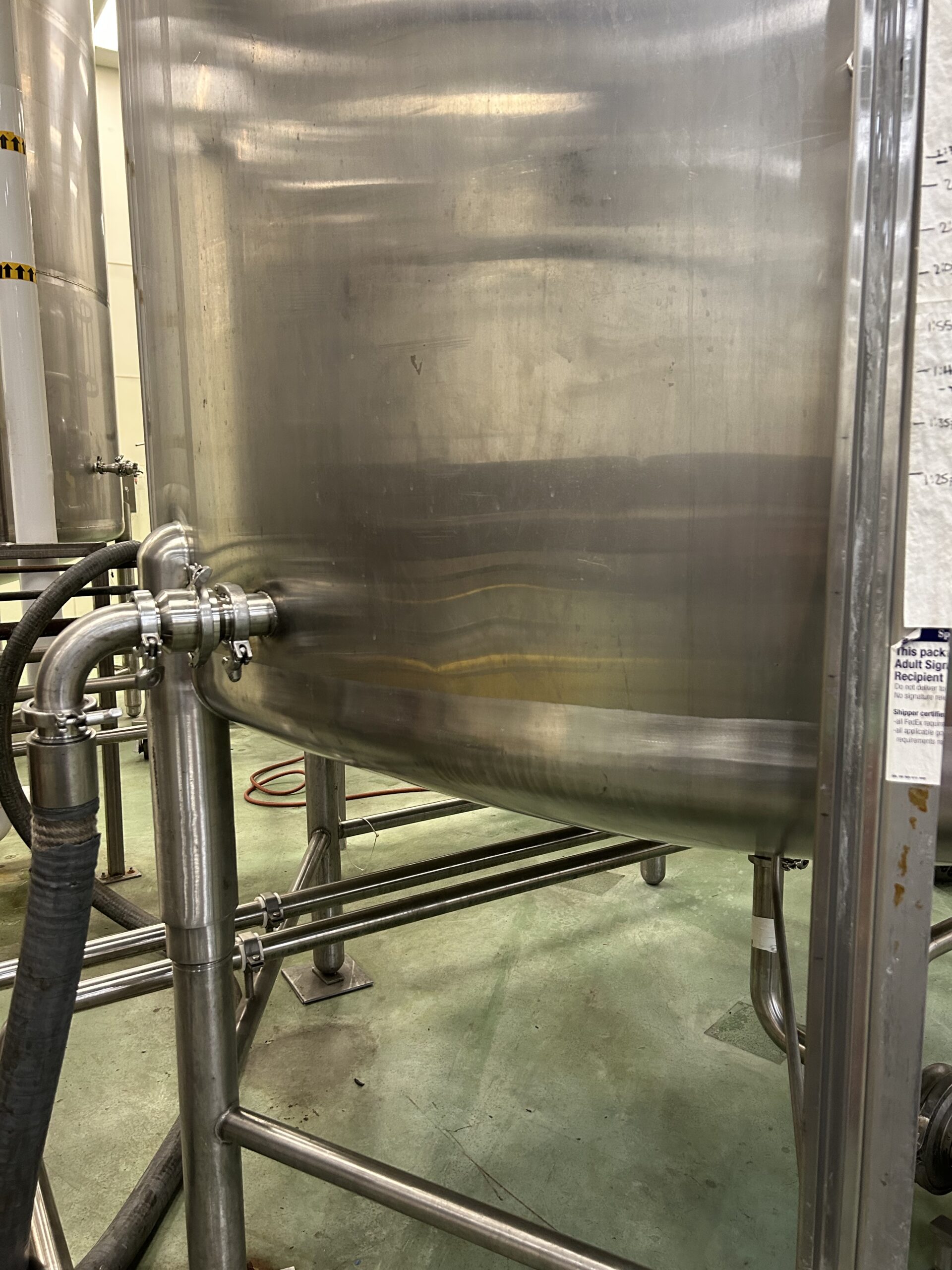 4500 Gallon Stainless Steel Mix Tank | Valiant Industries