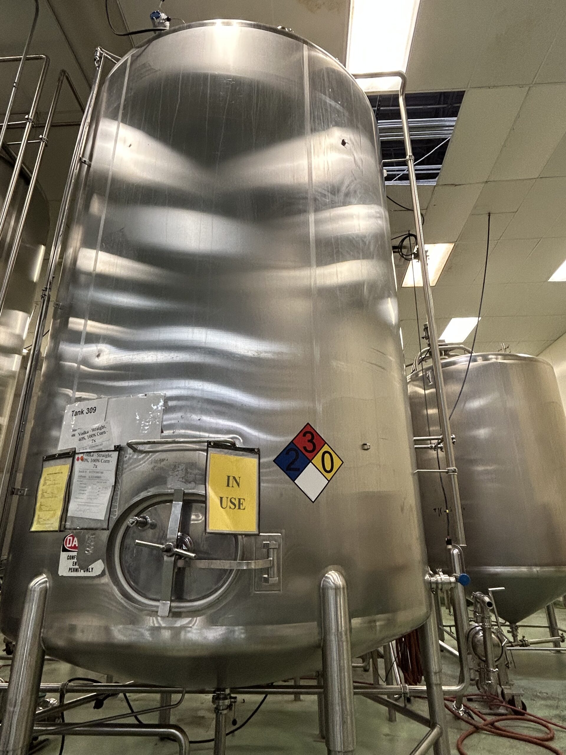 4500 Gallon Stainless Steel Mix Tank | Valiant Industries