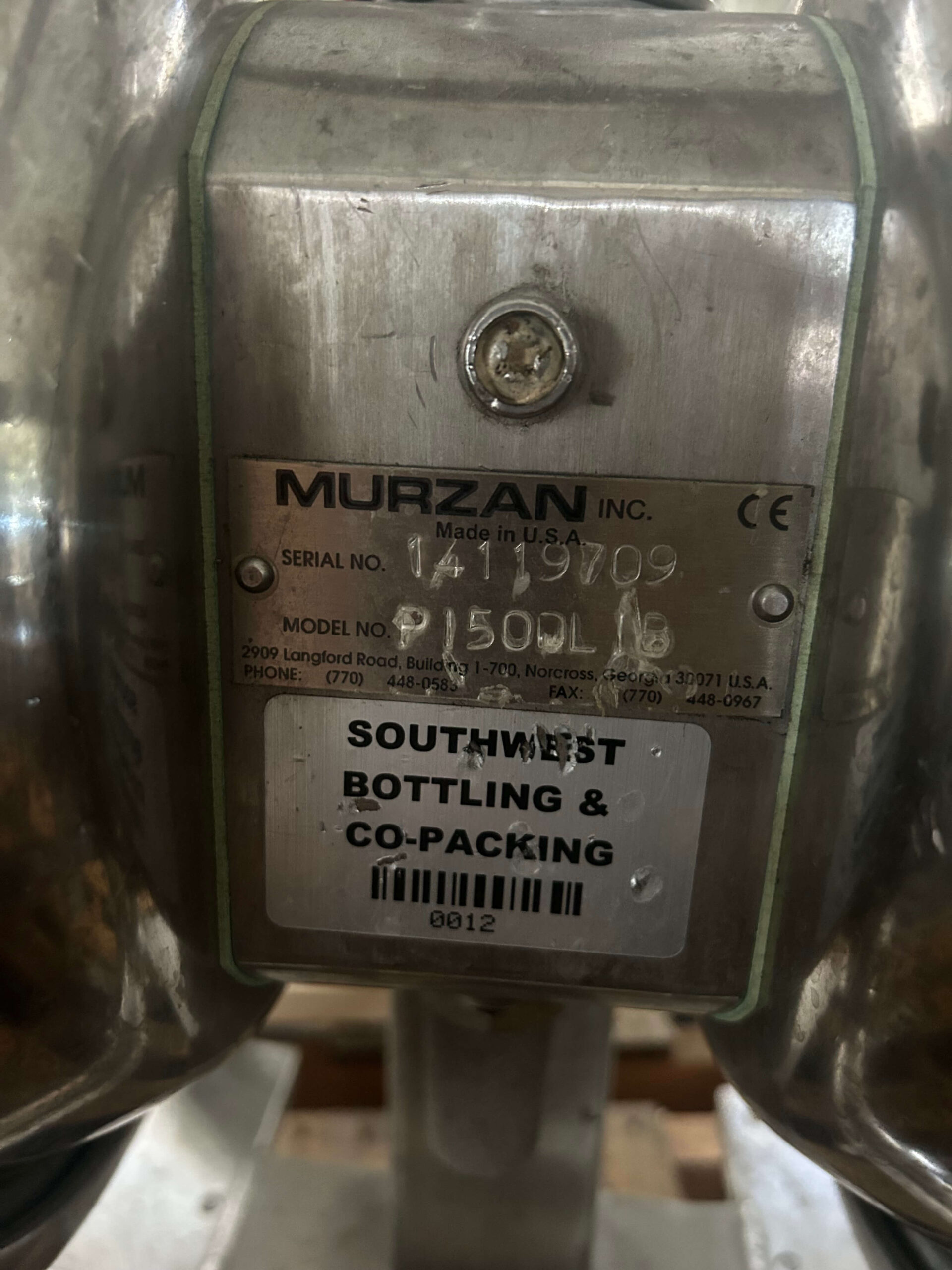 Murzan Stainless Steel Sanitary Pump Model | Valiant Industries