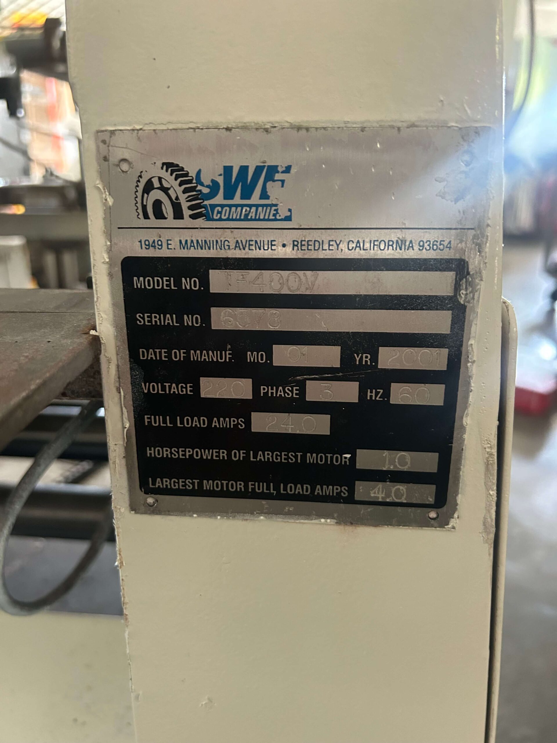 SWF TF400V Tray Former | Valiant Industries