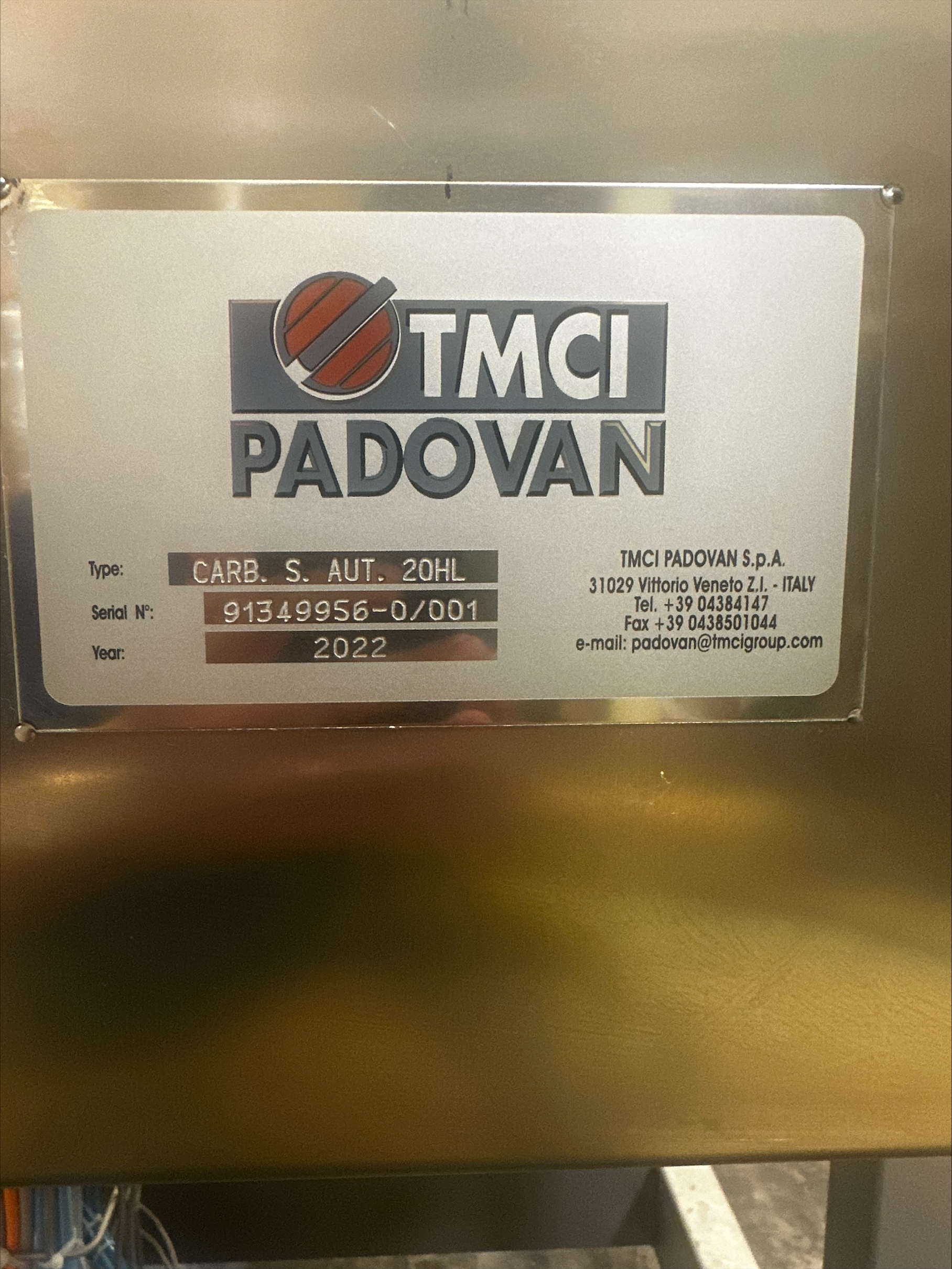TMCI Padovan Carbonator | Valiant Industries